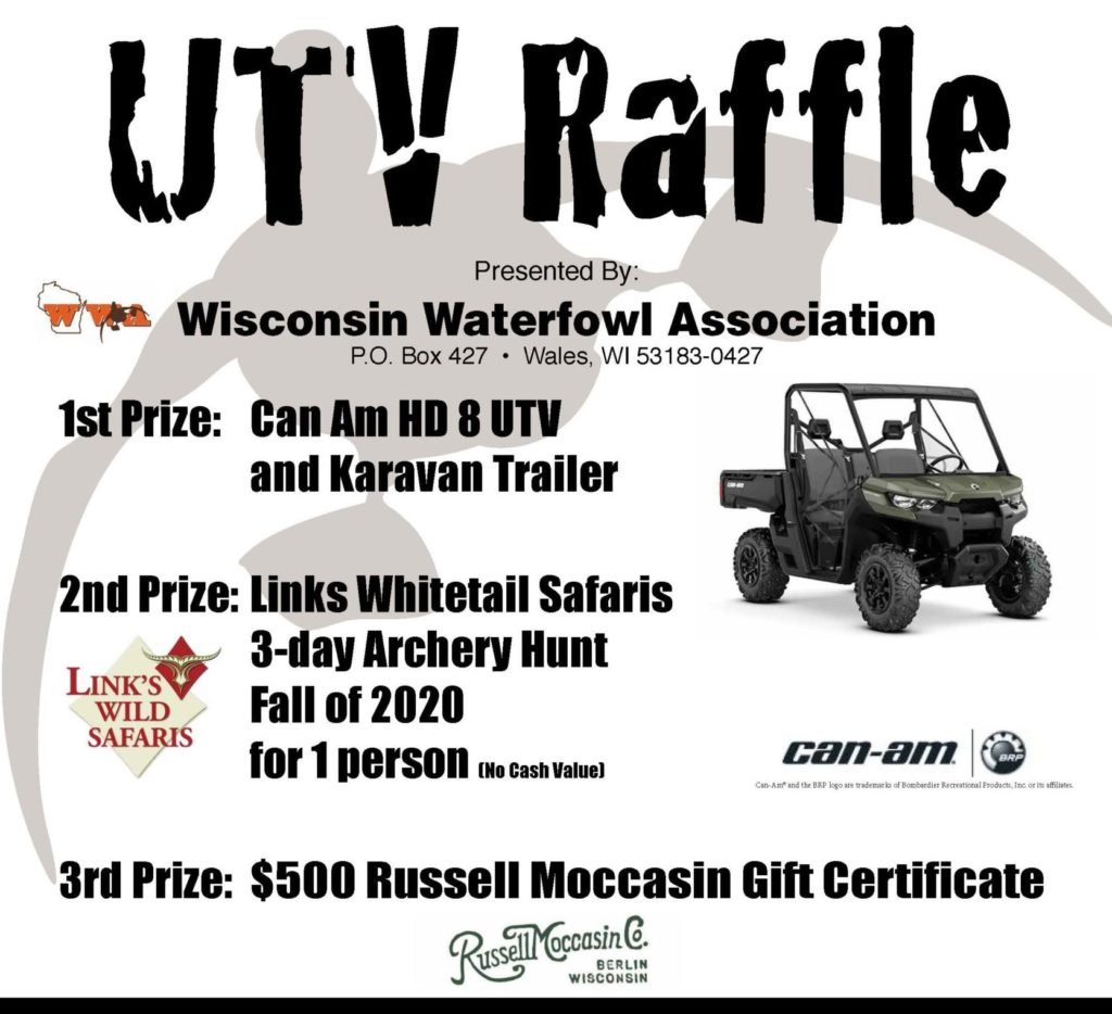 2020 UTV Raffle Winners Announced - Wisconsin Waterfowl Association