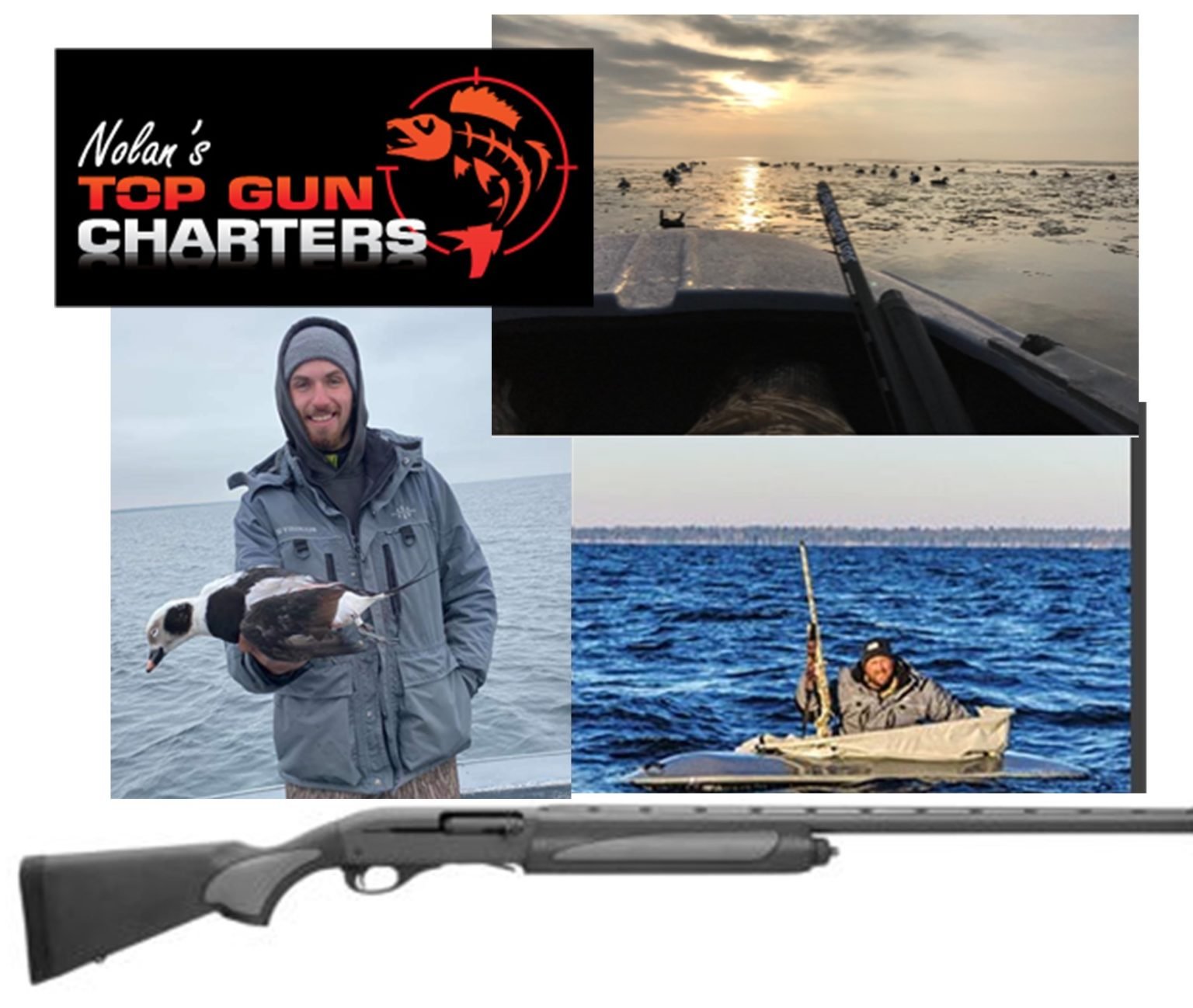 Open Water Layout Boat Hunting on the Bay of Green Bay - Wisconsin ...