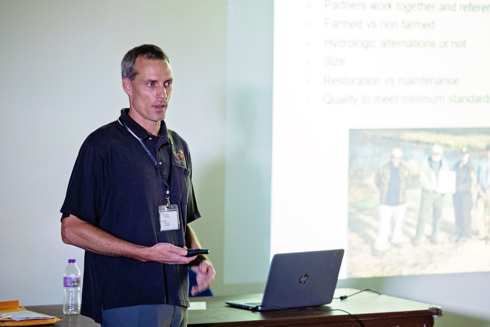 Peter Ziegler presents at the EXPO - Wisconsin Waterfowl Association